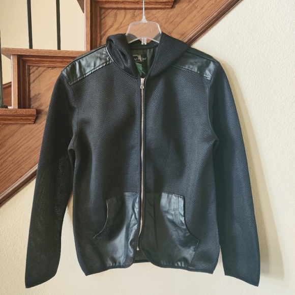 Switch Remarkable | Shirts | Switch Remarkable Meshfaux Leather Hoodie ...